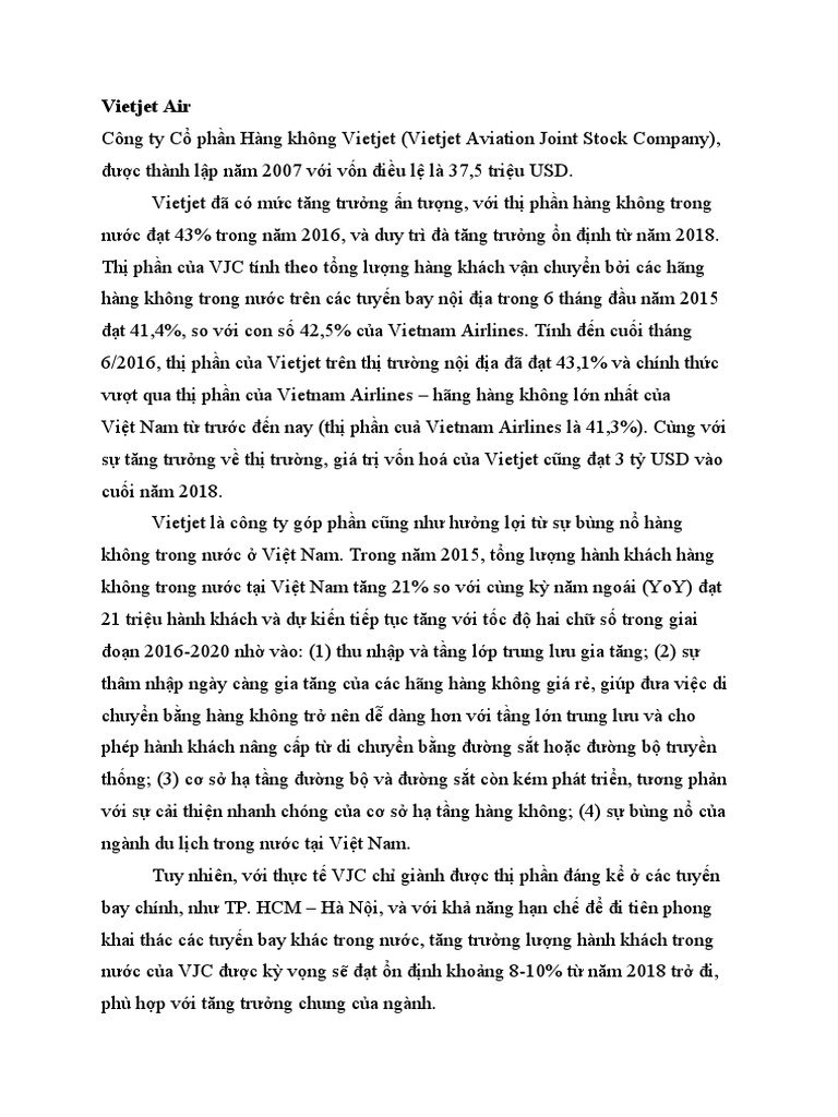 Vietjet Air QTCL Case | PDF