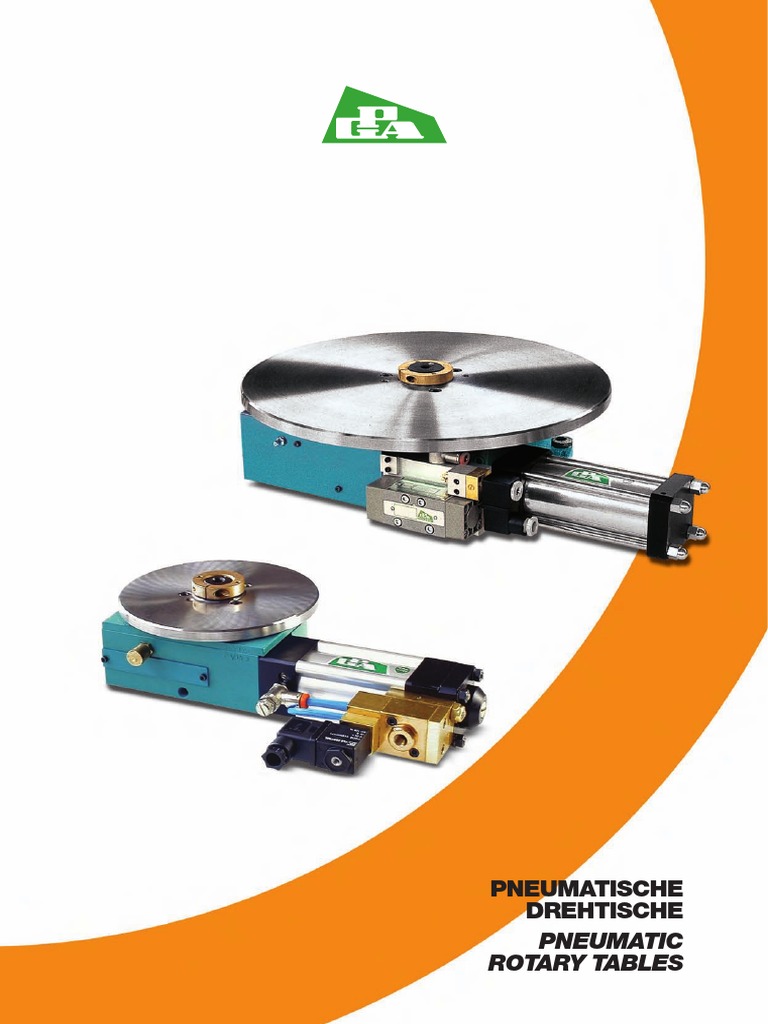 GPA PNEUMATISCHE DREHTISCHE PNEUMATIC ROTARY TABLES D GB Rev 07 | PDF