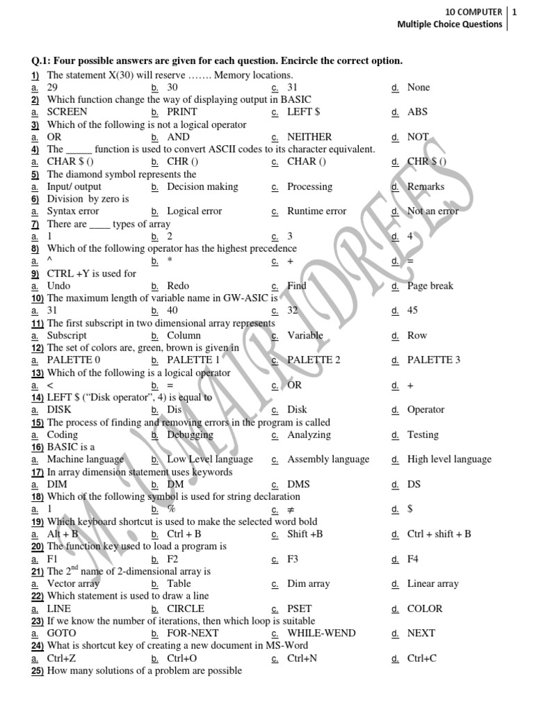 10 Computer Chapter Wise | PDF | Software Engineering | Software
