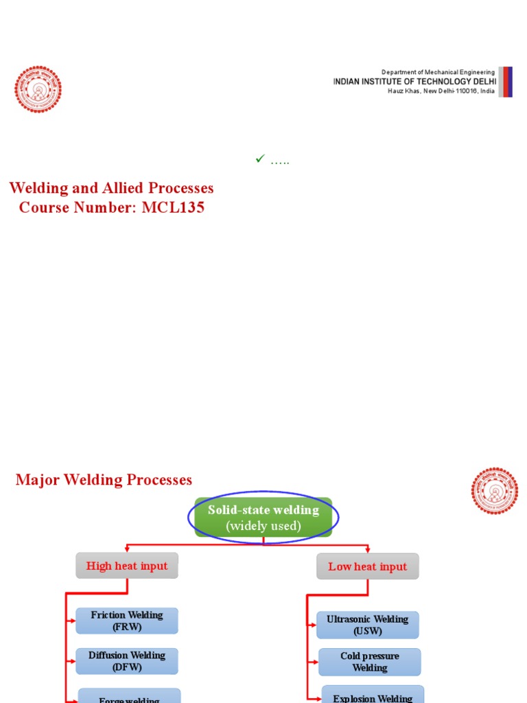 MCL-135-Welding and Allied Processes - Class 22-24 | PDF | Construction | Welding