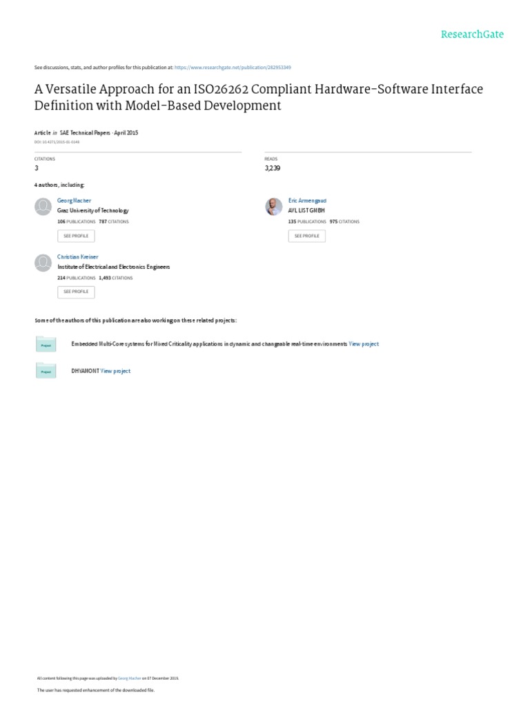 ISO 26262 Hardware-Software Interface Guide | PDF | System | Spreadsheet