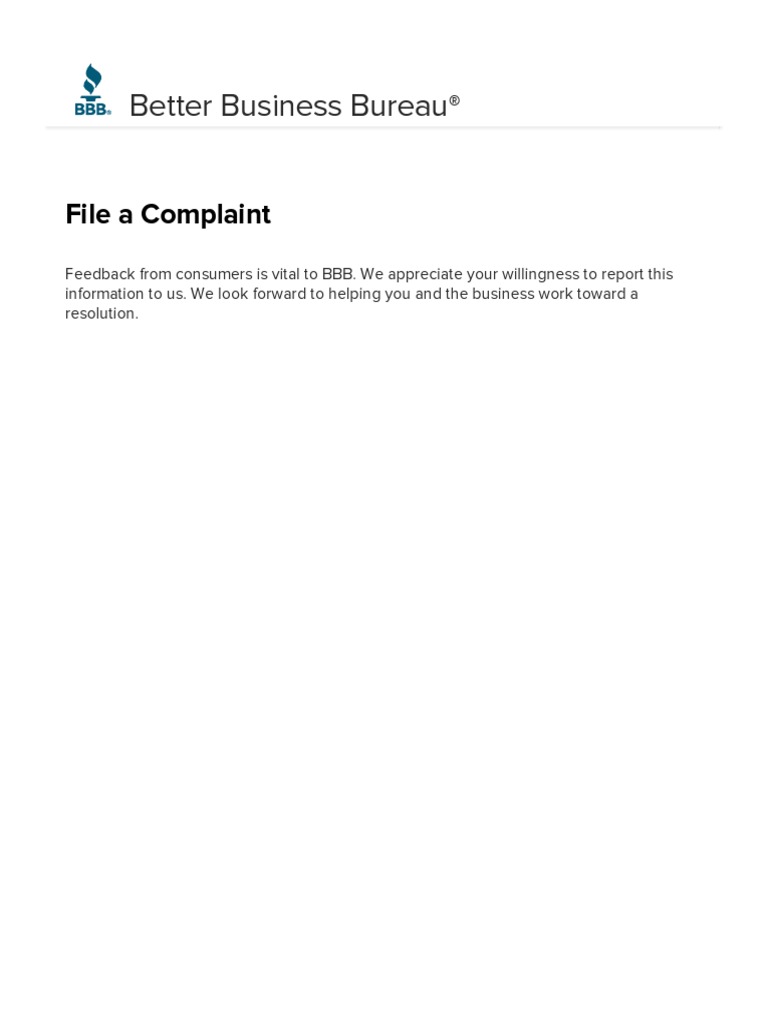 File Complaint Against PayPal, Inc. - Better Business Bureau | PDF ...