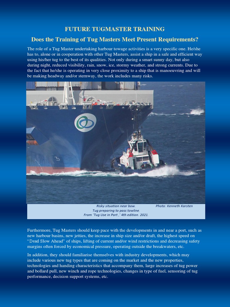 Future Tugmaster Training 1664255799 | PDF