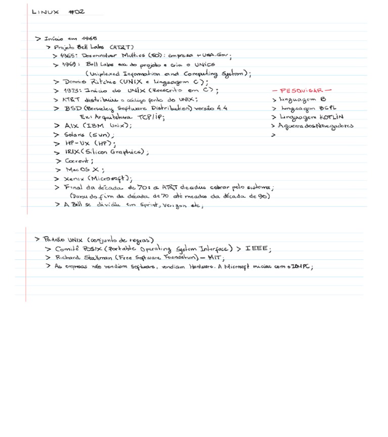 Notas de Aula - Linux Básico - Gustavo Guanabara | PDF