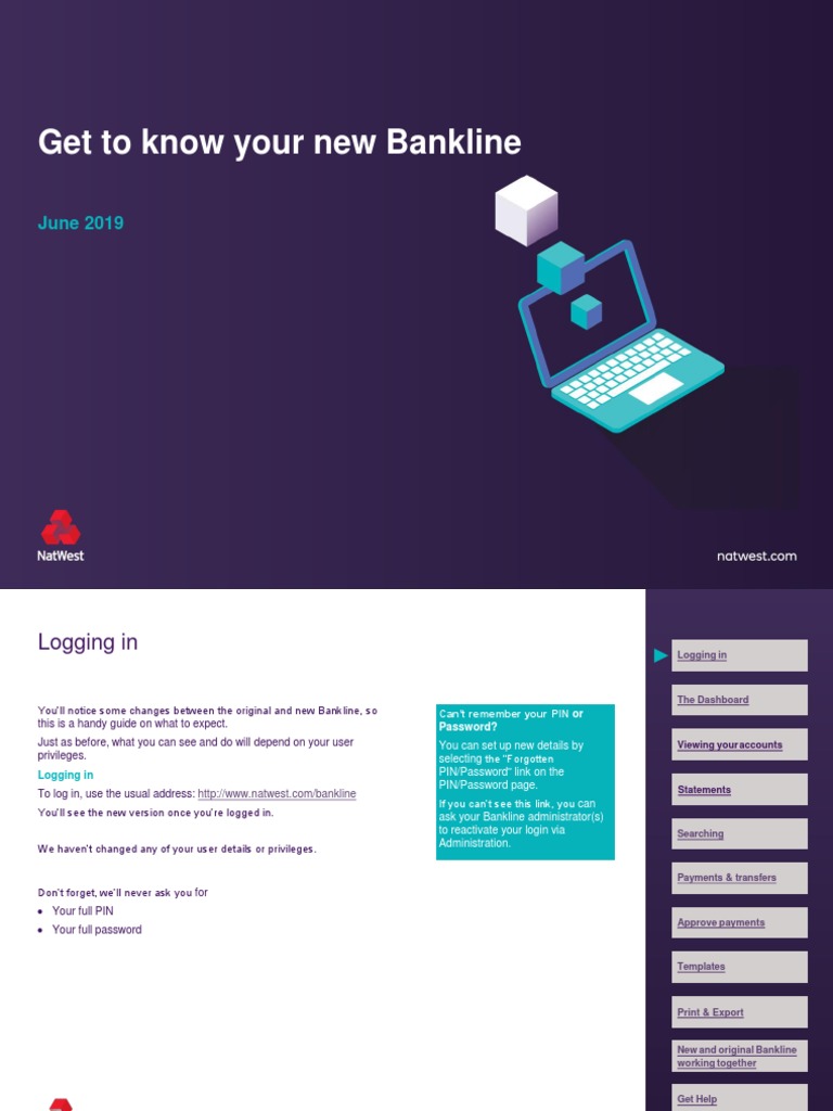 Guide to New Bankline Features | PDF | Payments | Login