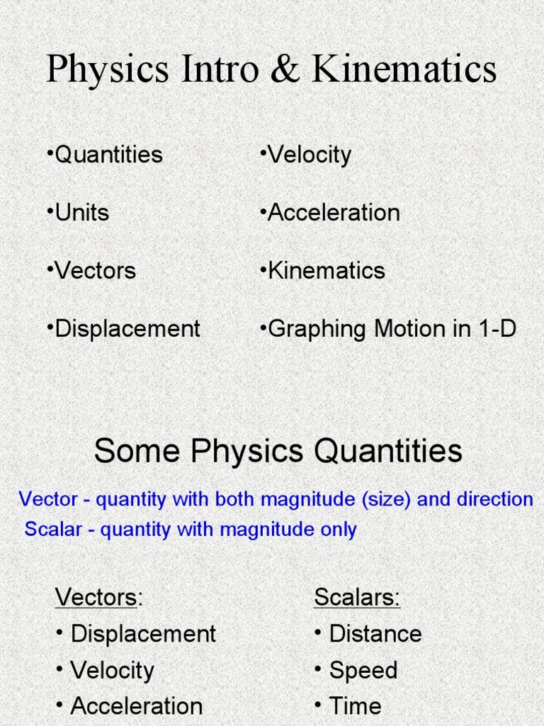 Chapter 2 Kinematics | PDF | Velocity | Acceleration