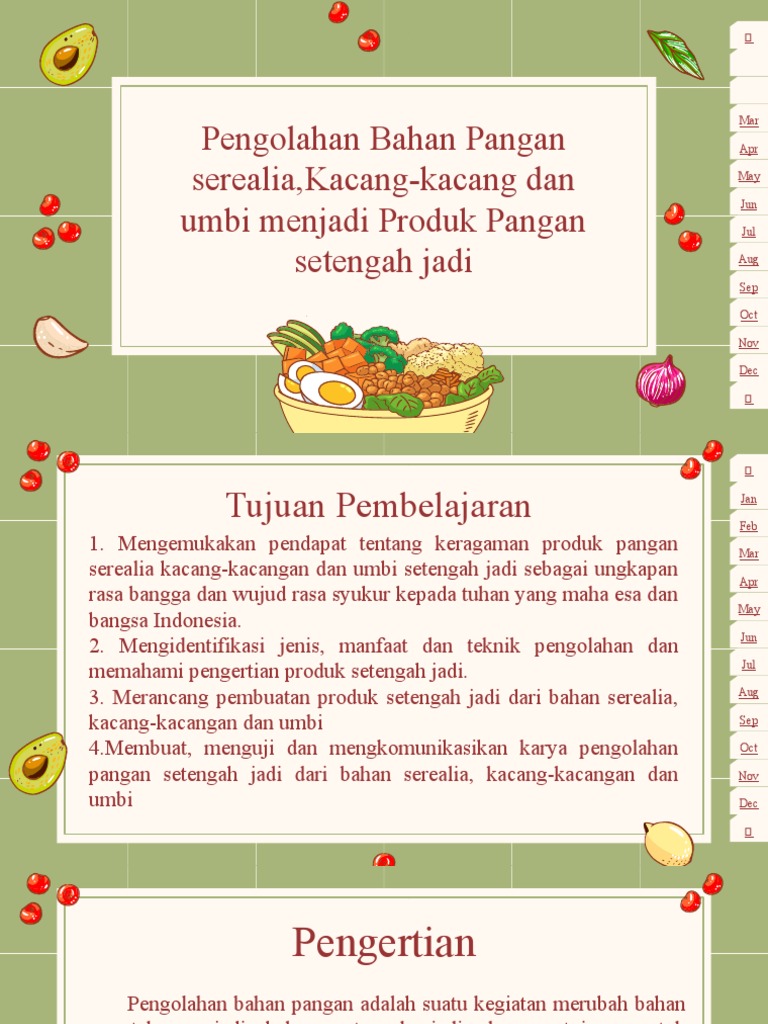 Pengolahan Produk Setengah Jadi. | PDF