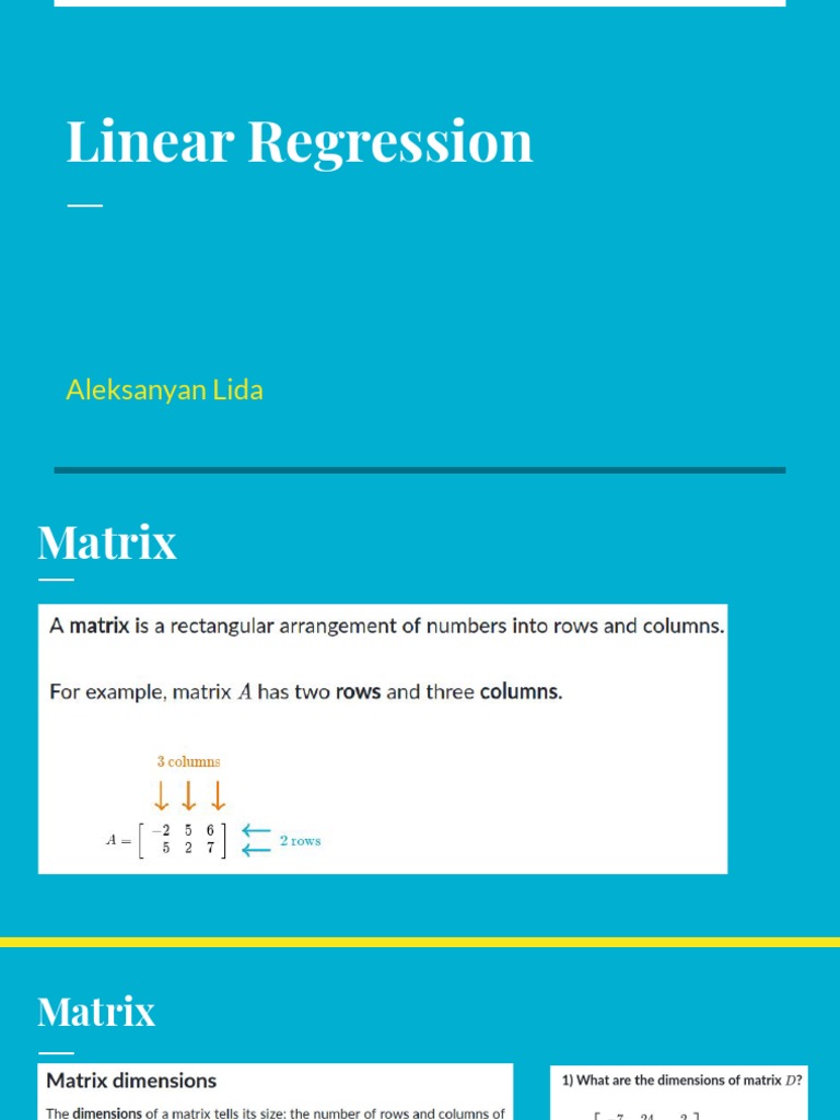 Linear Regression | PDF