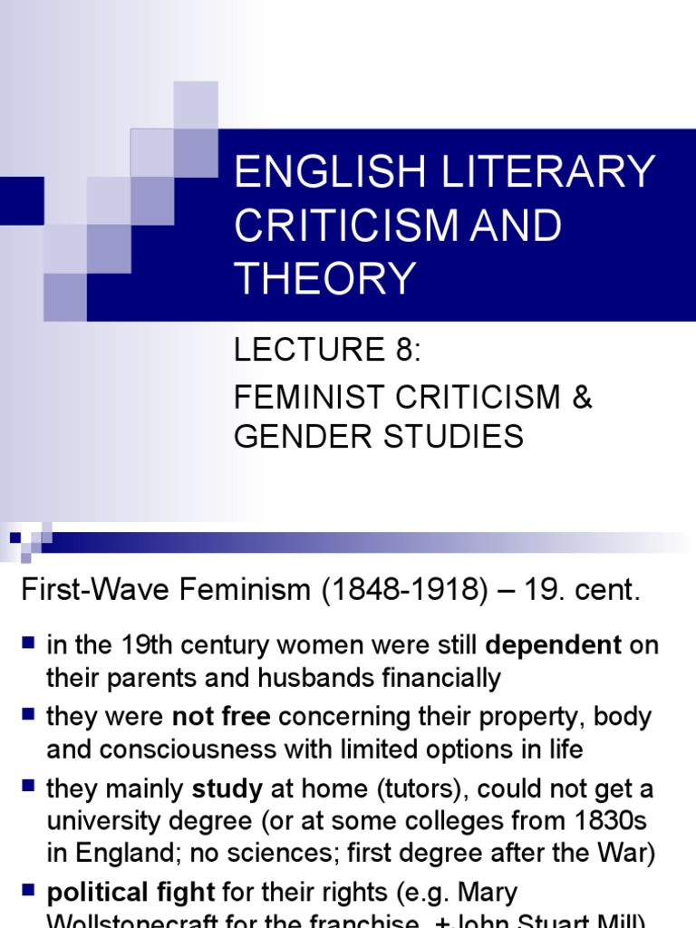Feminist Crit PPT 5b192797a6f9d | PDF | Gender Studies | Feminism