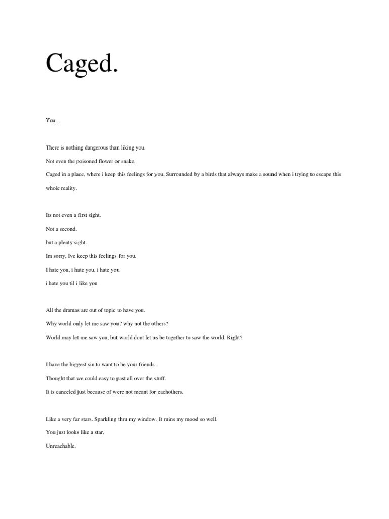 Caged | PDF