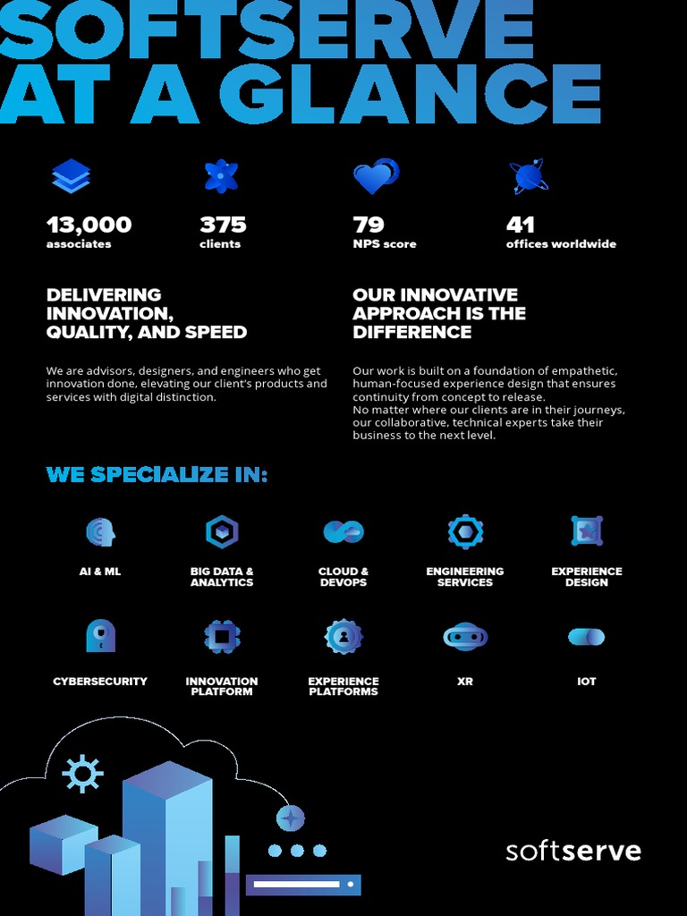 SoftServe at A Glance OnePager 2022 | PDF | Business | Economies