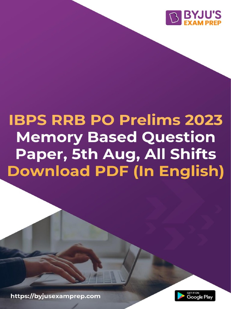 Ibps RRB Po Memory Based Questions Discussion 5th Aug 2023 English 611685760538582 | PDF ...