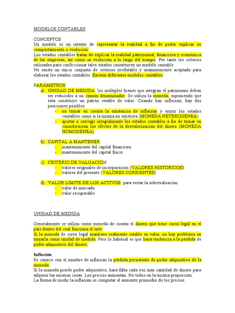 Modelos Contables | PDF