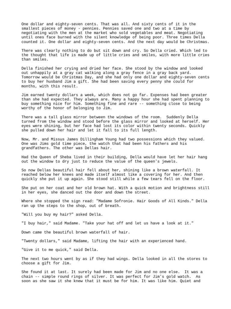 The Gift of The Magi | PDF