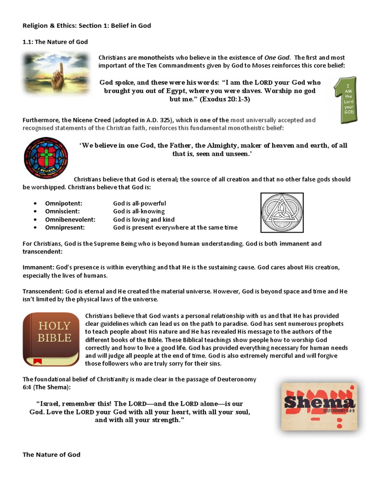 1.1 The Nature of God | PDF | God | Monotheism