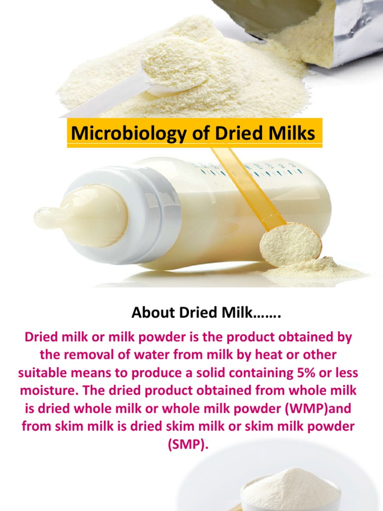 Microbiology of Dried Milk Products | PDF