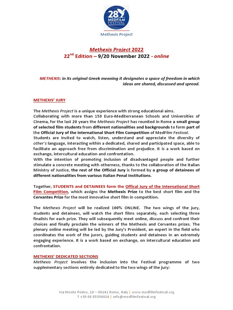 Methexis 2022 - Info Sheet | PDF | Human Communication