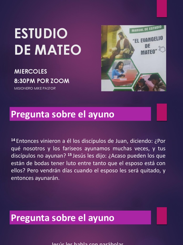 Estudio Mateo | PDF