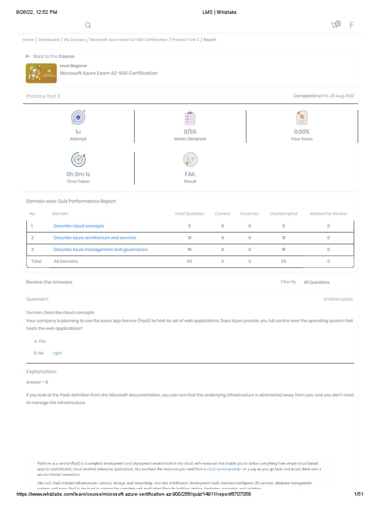 AZ-900 - Practice Test 3 | PDF | Microsoft Azure | Cloud Computing
