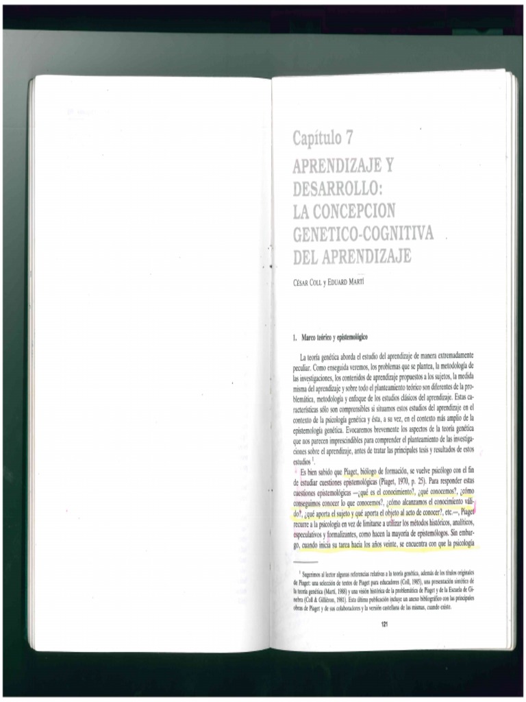 03 Aprendizaje Y Desarrollo La Concepción Genetico Cognitiva Del