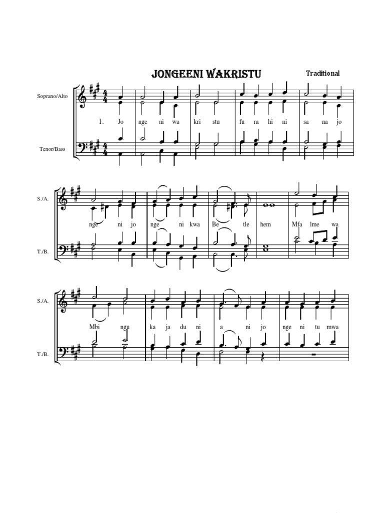 Jongeeni Wakristu | PDF