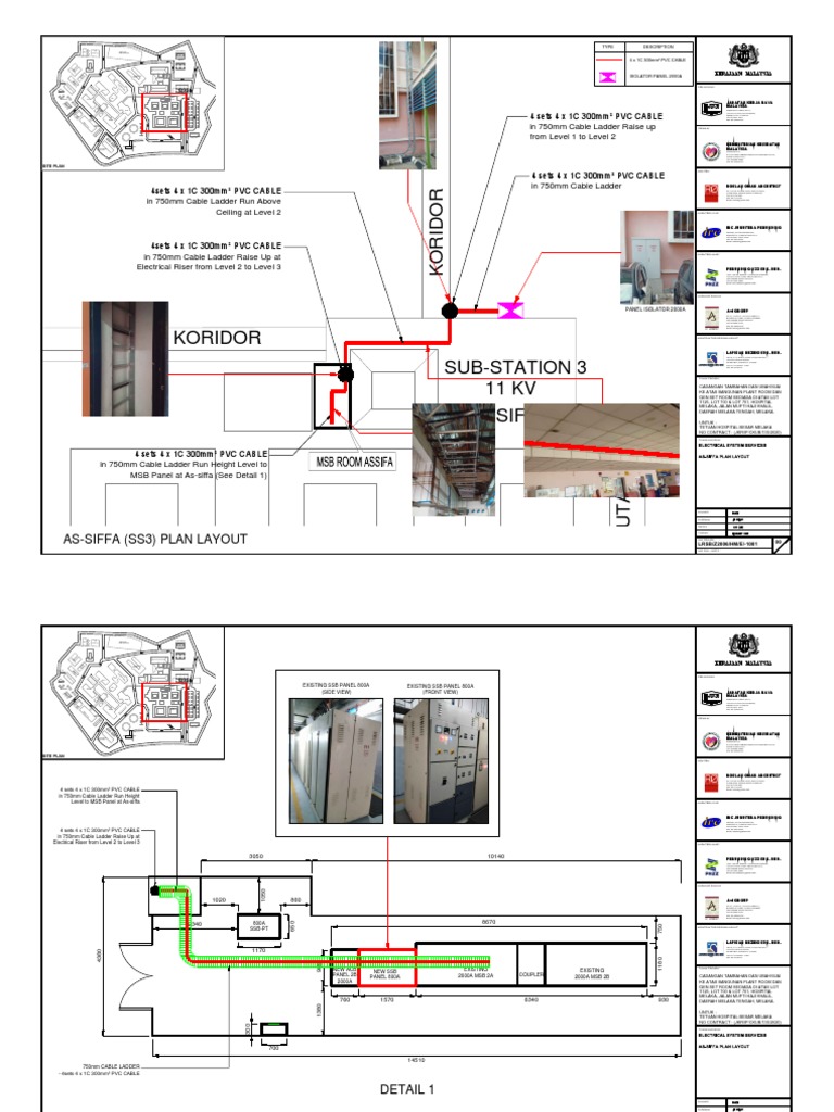 PLAN LAYOUT - CABLE ROUTE TO MS | PDF