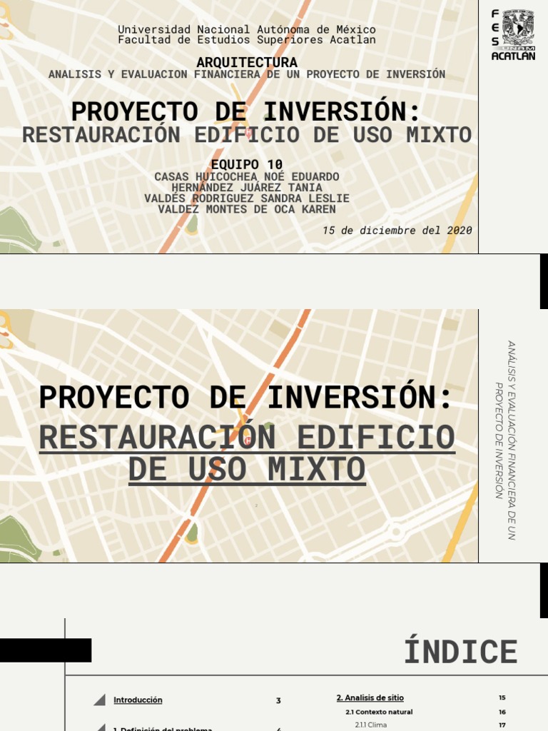 Equipo 10 - Proyecto de Inversión Edificio Mixto | PDF