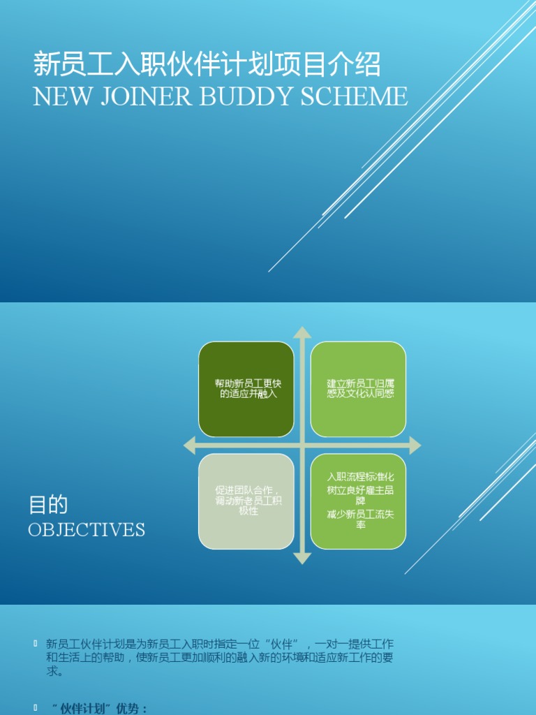 新员工伙伴计划项目介绍New Joiner Buddy Scheme | PDF