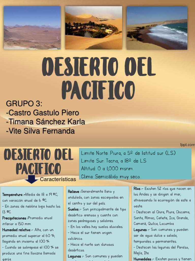 Características del Desierto del Pacífico | PDF | Desierto | Geografía ...