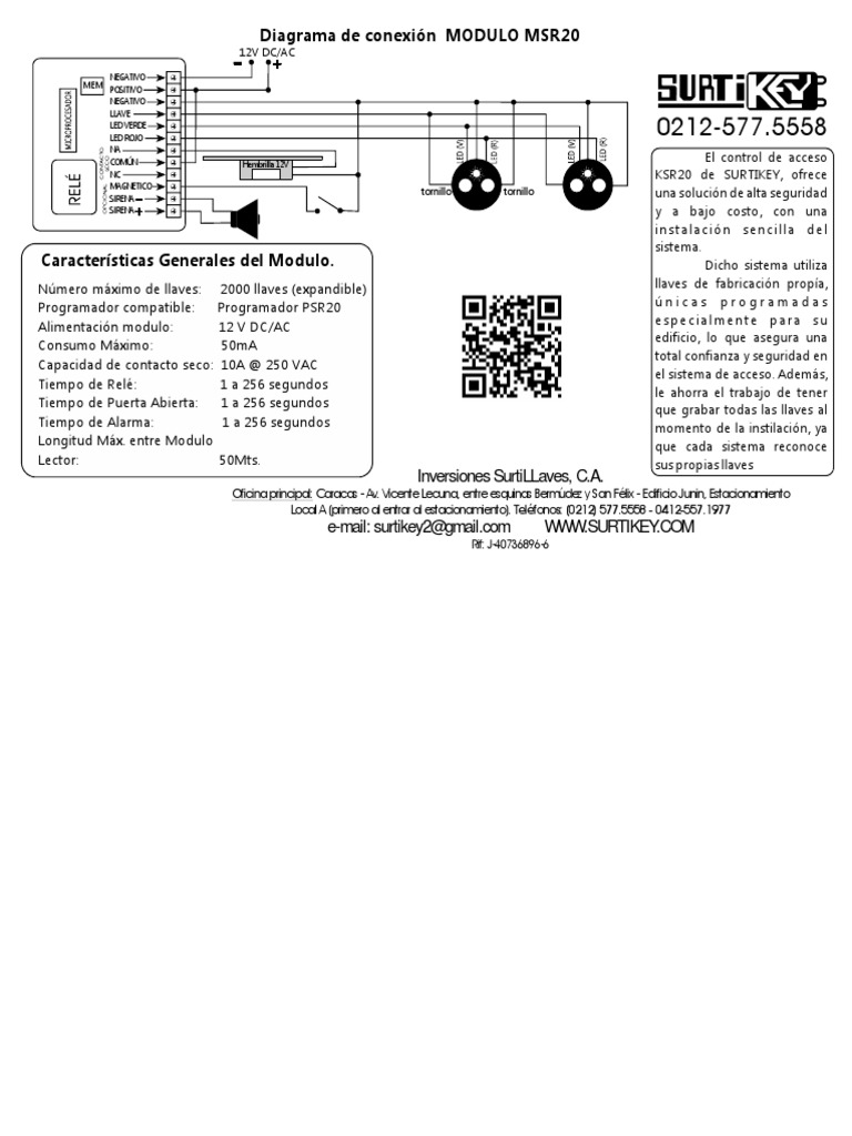 Diagramas de Conexion Modulo MSR20 1 | PDF