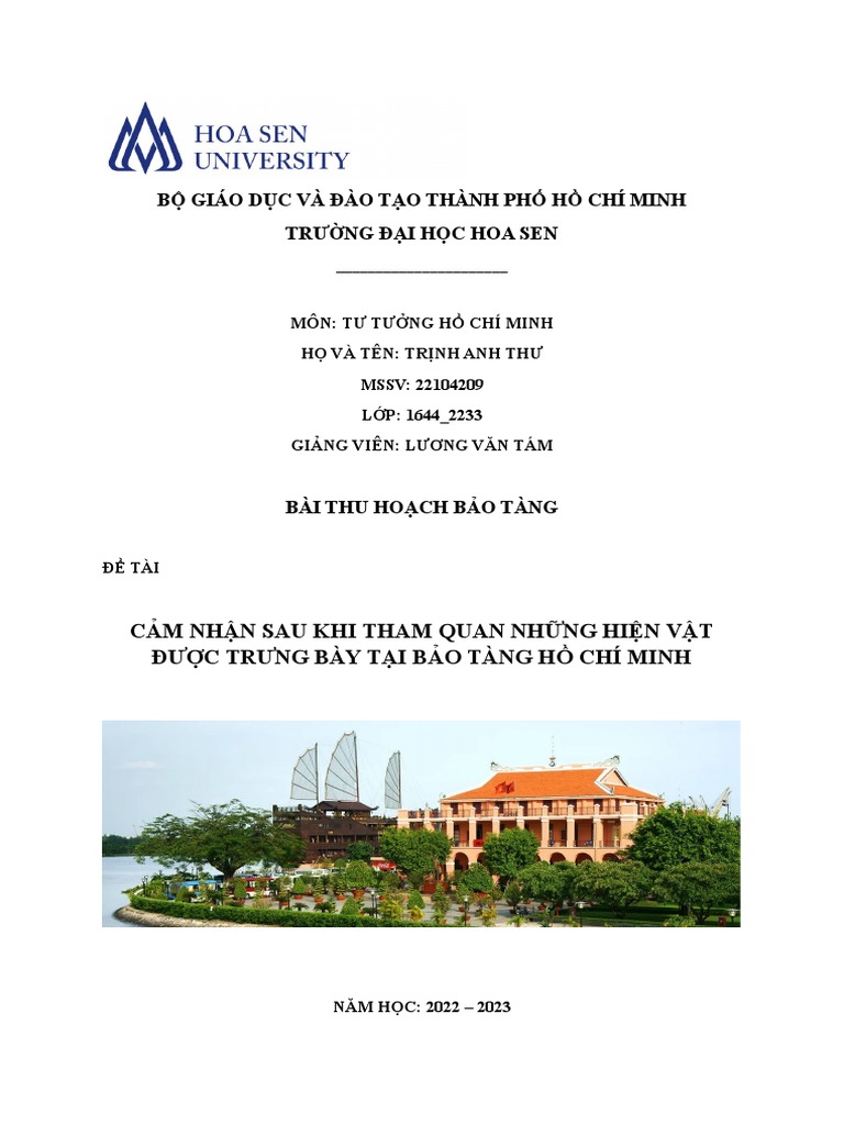 Bài Thu Ho CH B o Tàng H Chí Minh | PDF