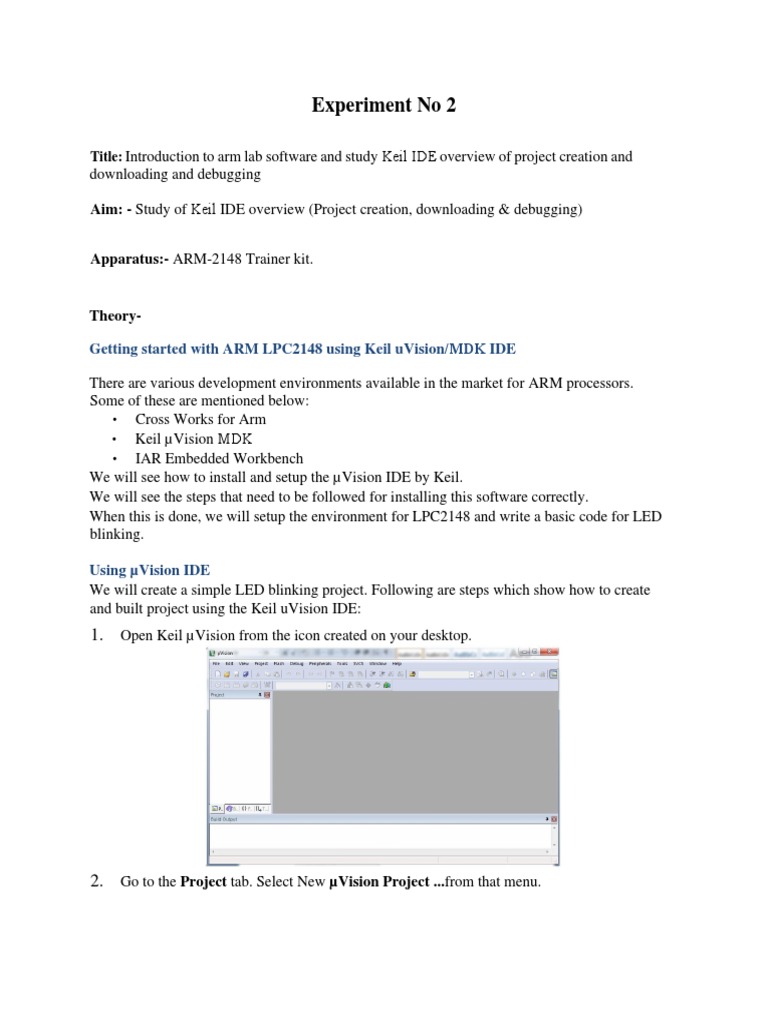 Experiment No 2 | PDF | Integrated Development Environment | Flash Memory