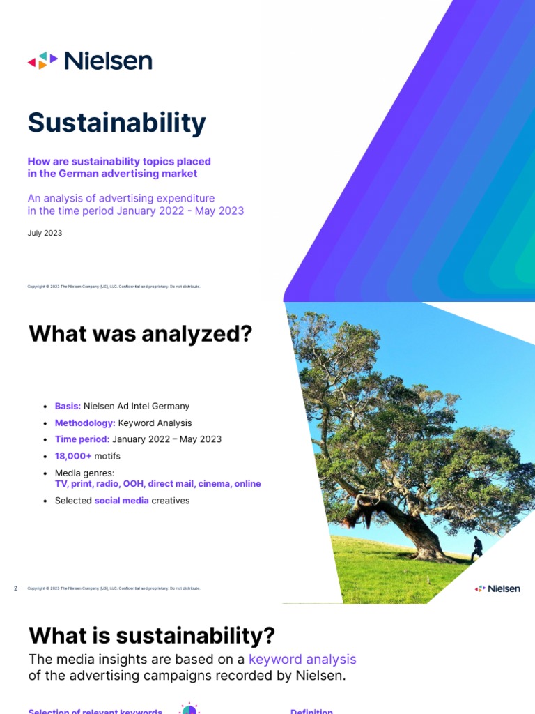 Nielsen Media Germany Sustainability Advertising | PDF | Sustainability ...
