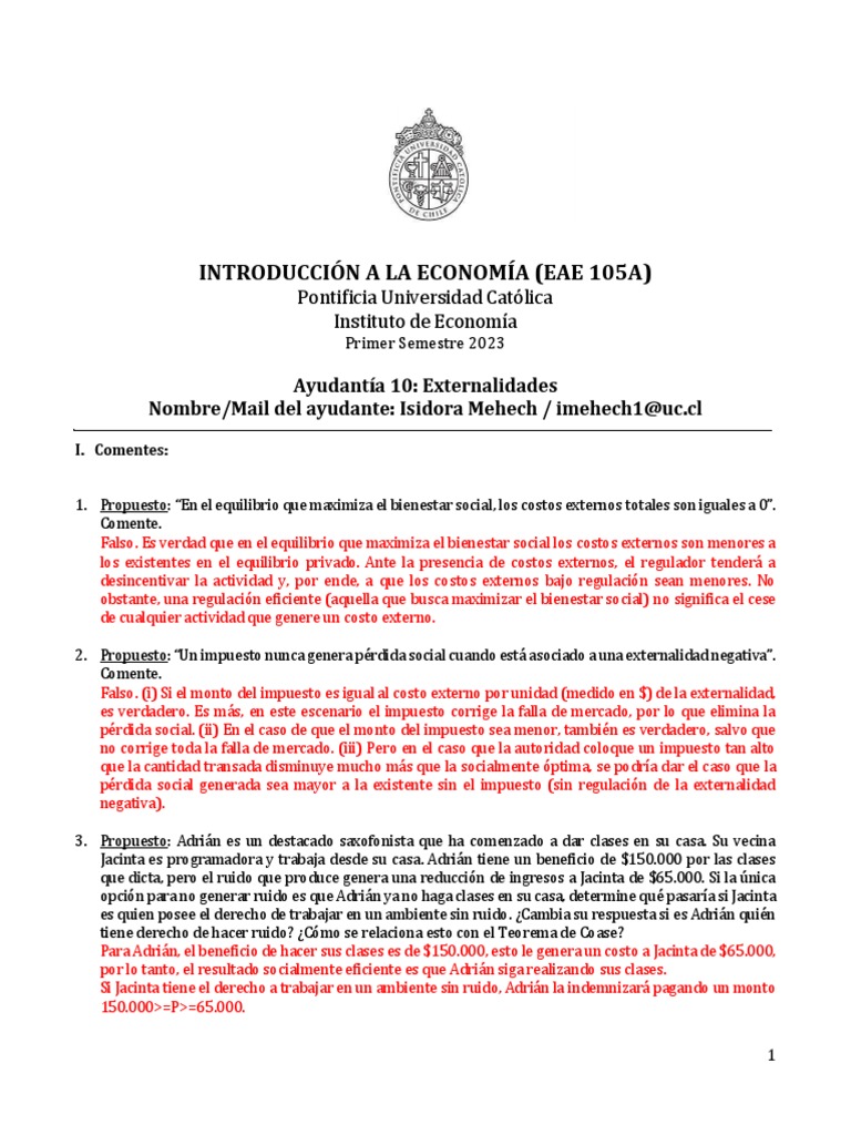 Introducción a la economia guía | PDF | Exterioridad | Mercado (economía)