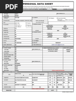 Excel File CSC Personal Data Sheet PDS 2017 1 | PDF | Justice | Crime ...