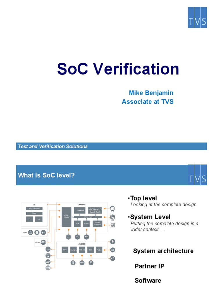 SoC Verification Strategies and Challenges | PDF