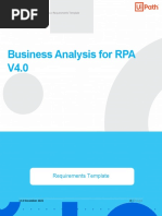 PDD Template Rpa Is Good | PDF | Business Process | Automation