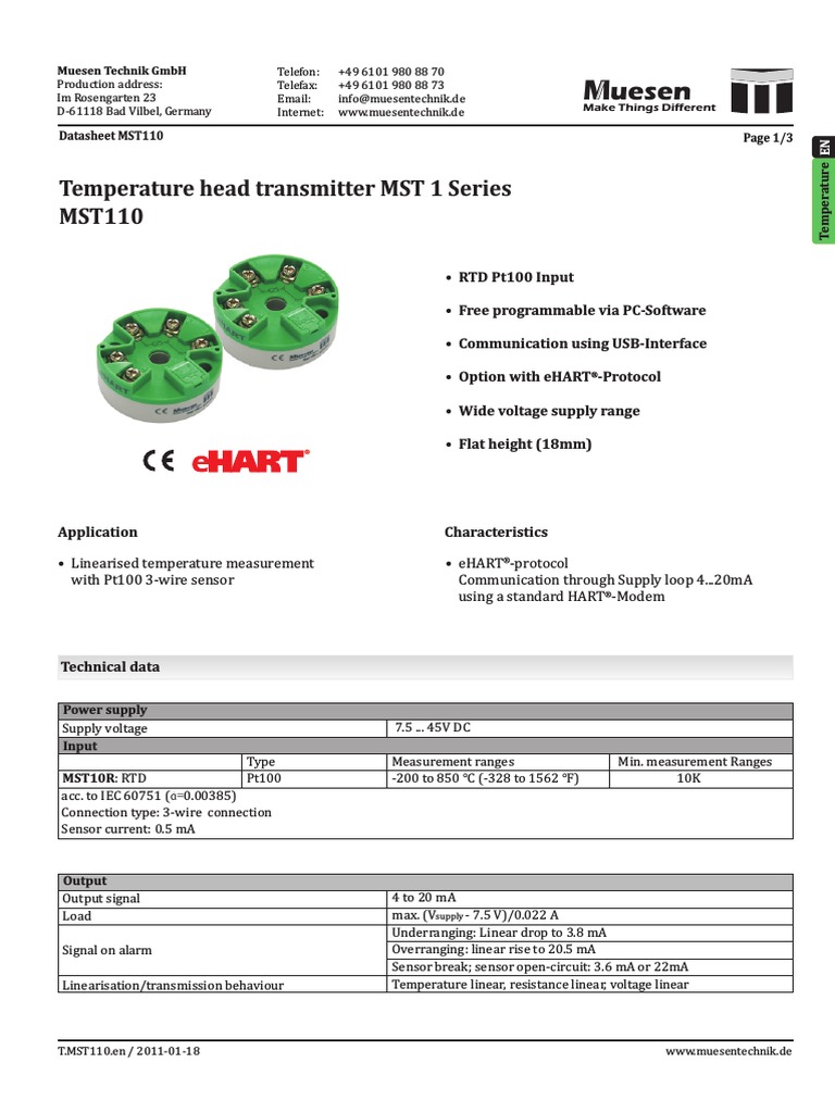 TMST110 | PDF | Manufactured Goods | Electronics