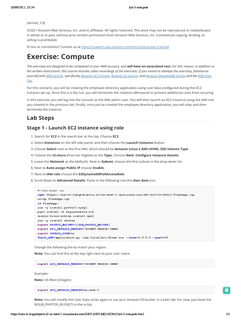 Aws EC2 Instance | PDF | Amazon Web Services | Computing Platforms