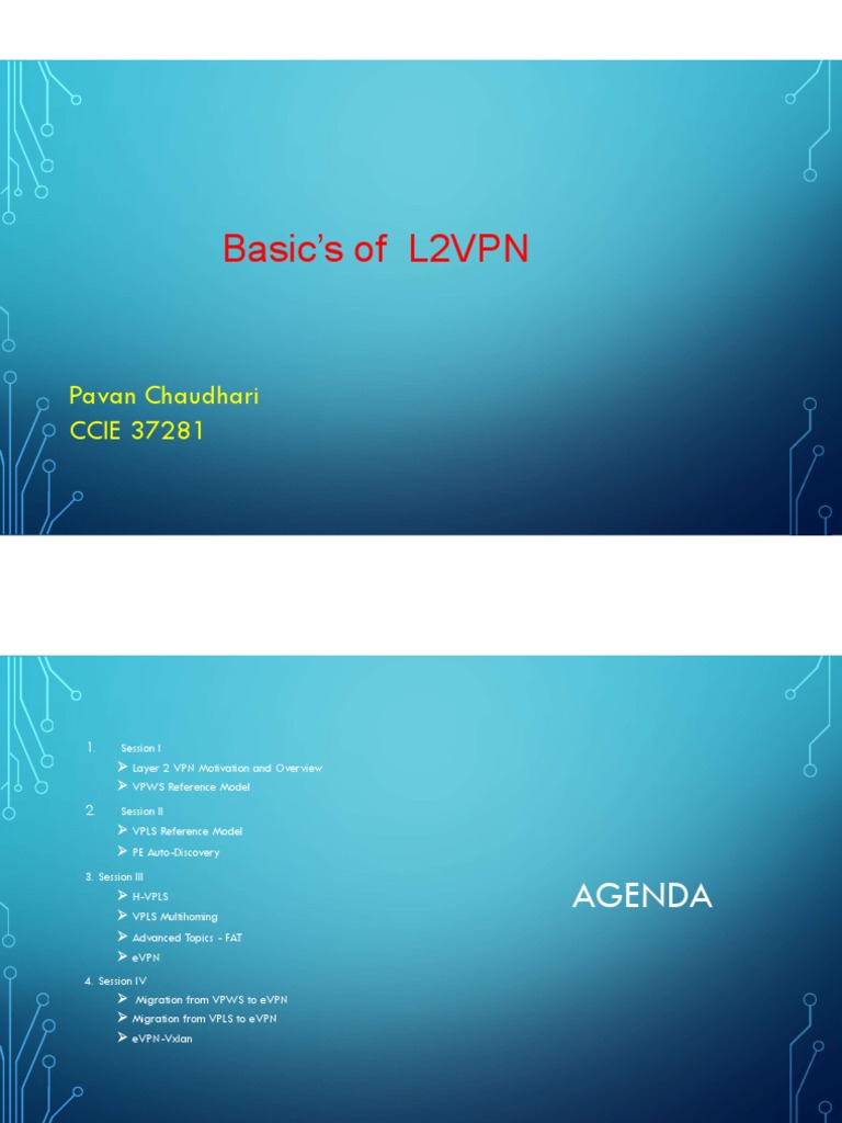 Basic's of L2VPN and Its Features | PDF | Service Industries ...
