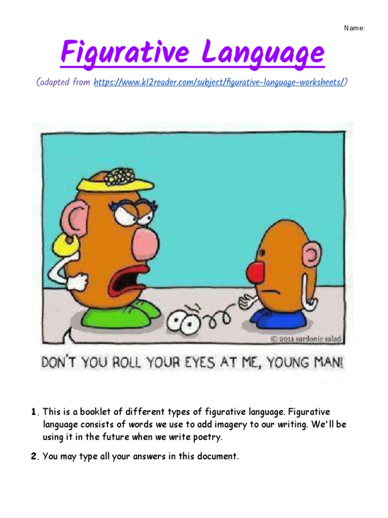 Claire Conrad - E-School Figurative Language A | PDF