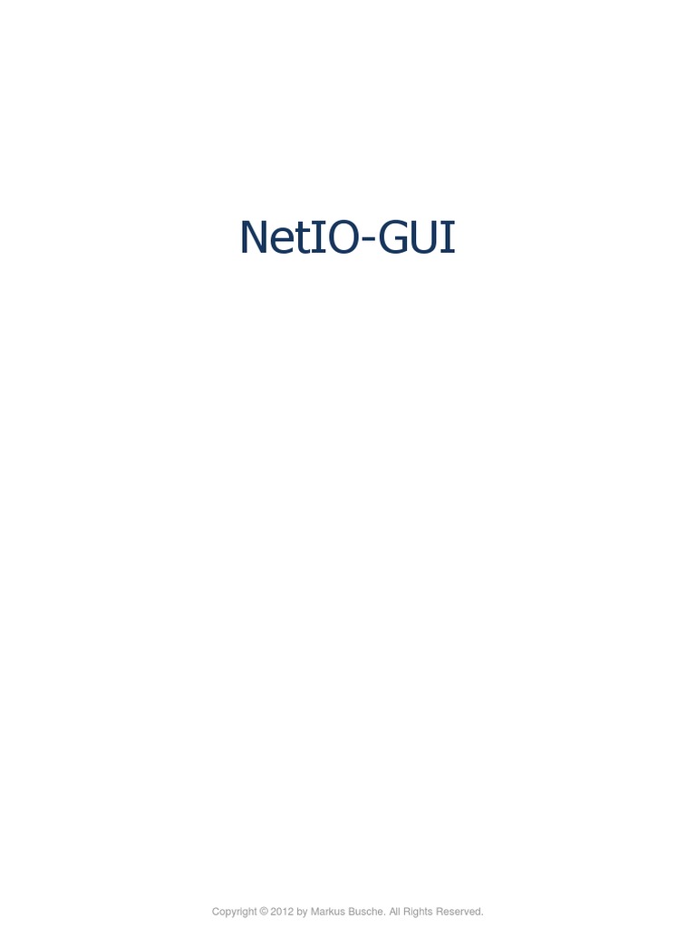 NetIO GUI | PDF