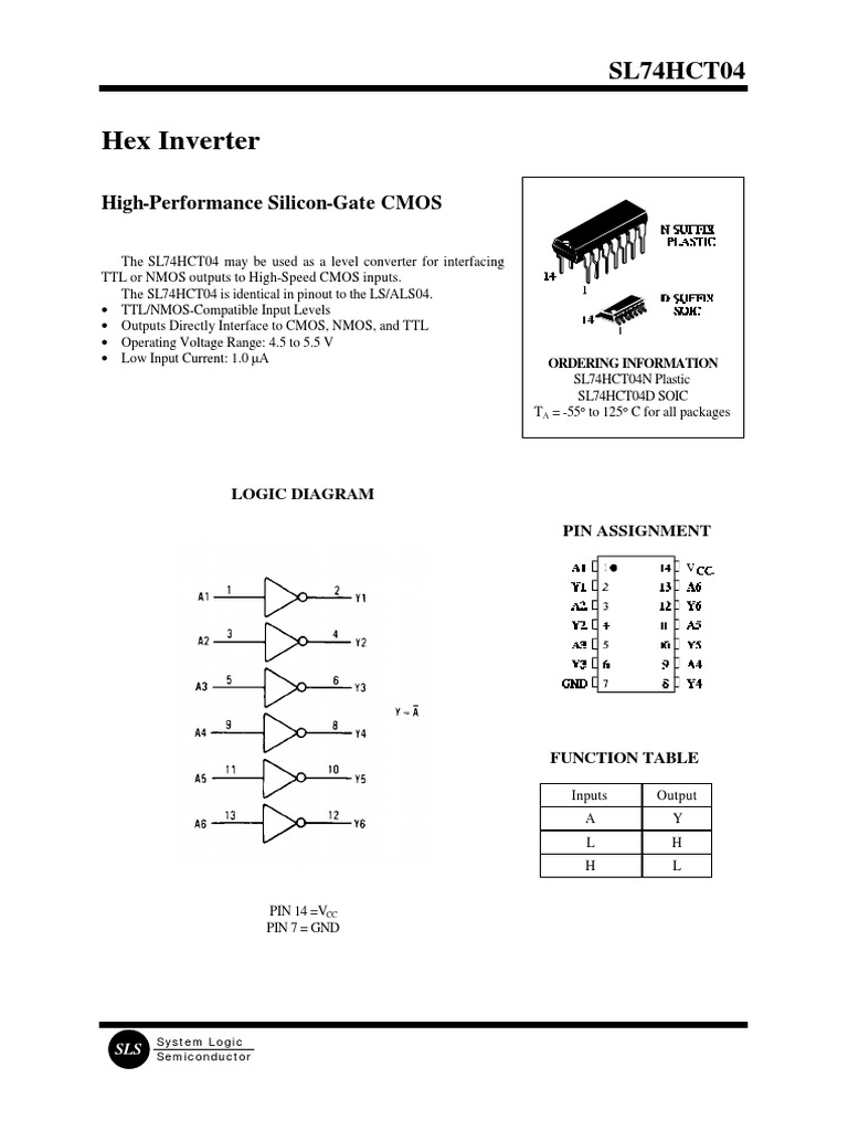 Datasheet 119 | PDF | Cmos | Logic Gate