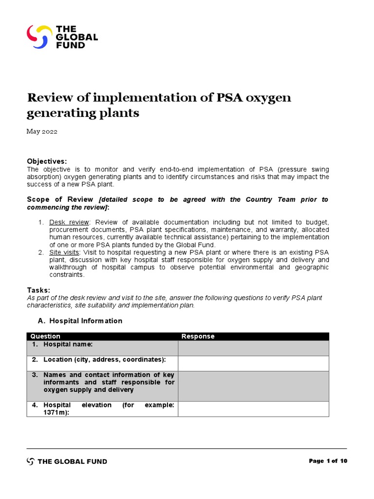 Lfa Review-Psa-Implementation Tor en | PDF
