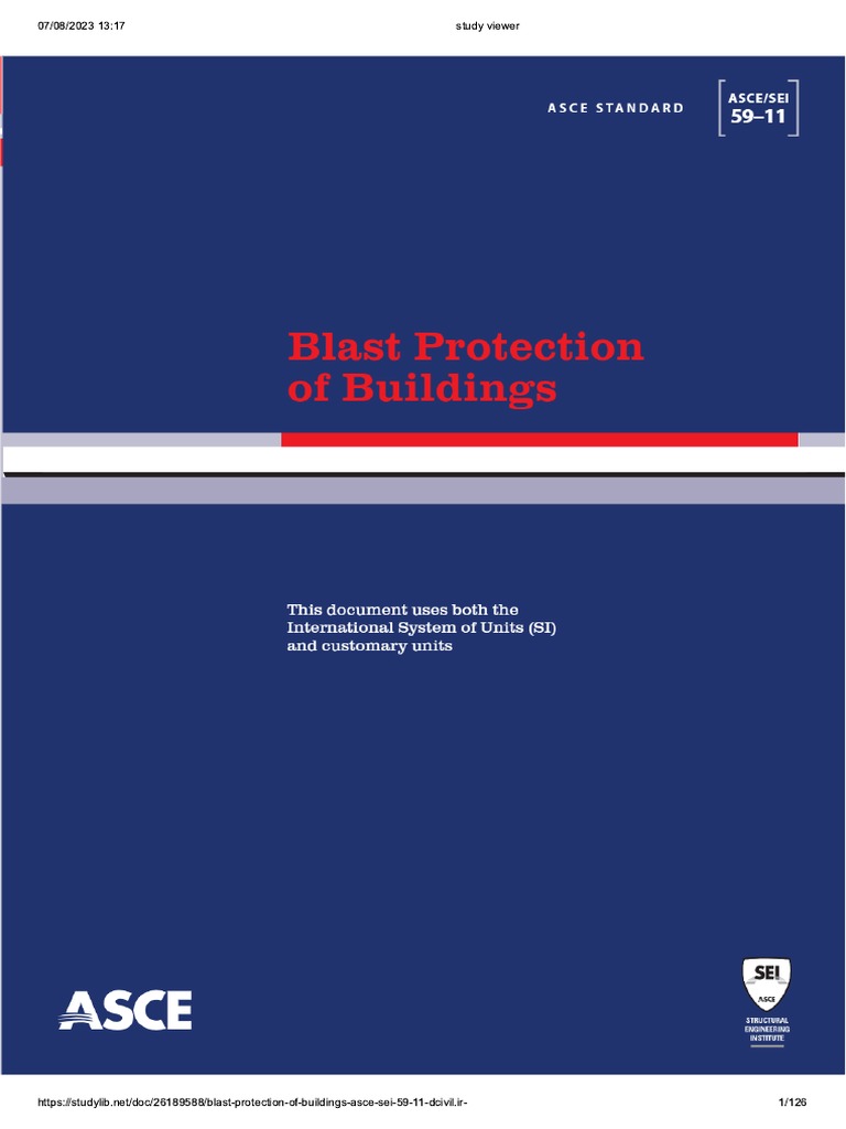 ASCE 59-22 Blast Protection Guide | PDF