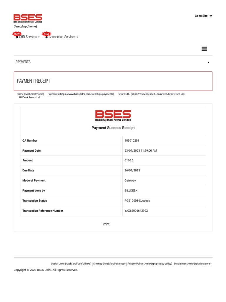 BSES Rajdhani Power Limited | PDF