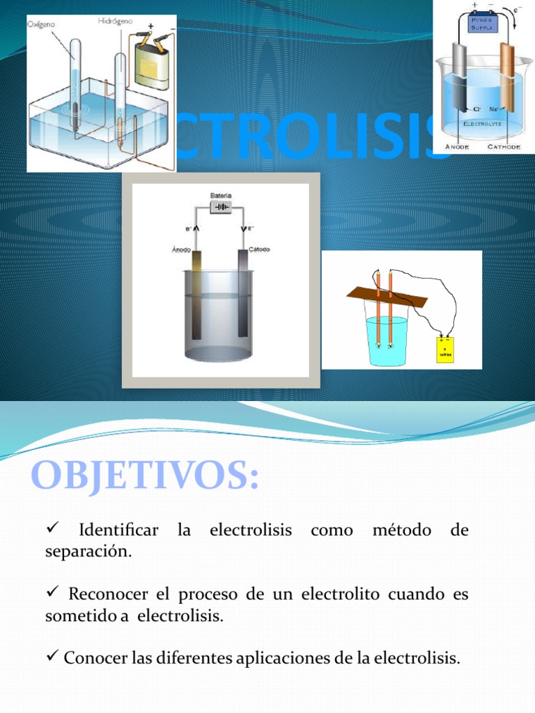 Presentacion Electrolisis | PDF