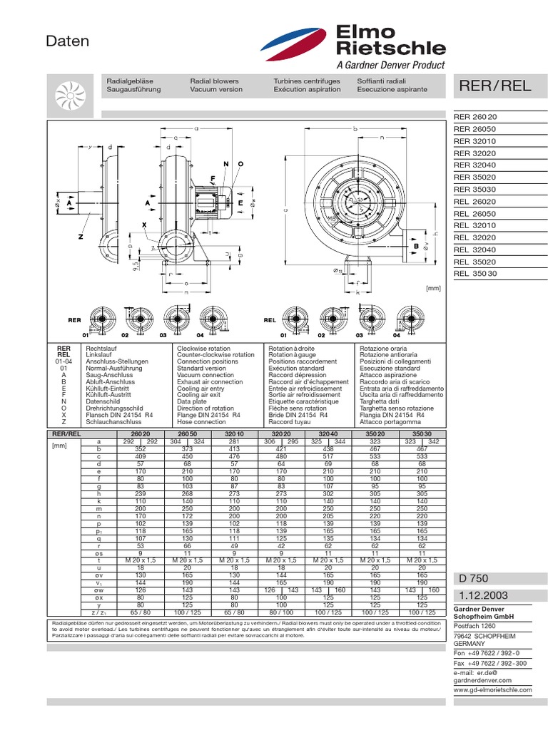 RER & REL Series - Vacuum | PDF