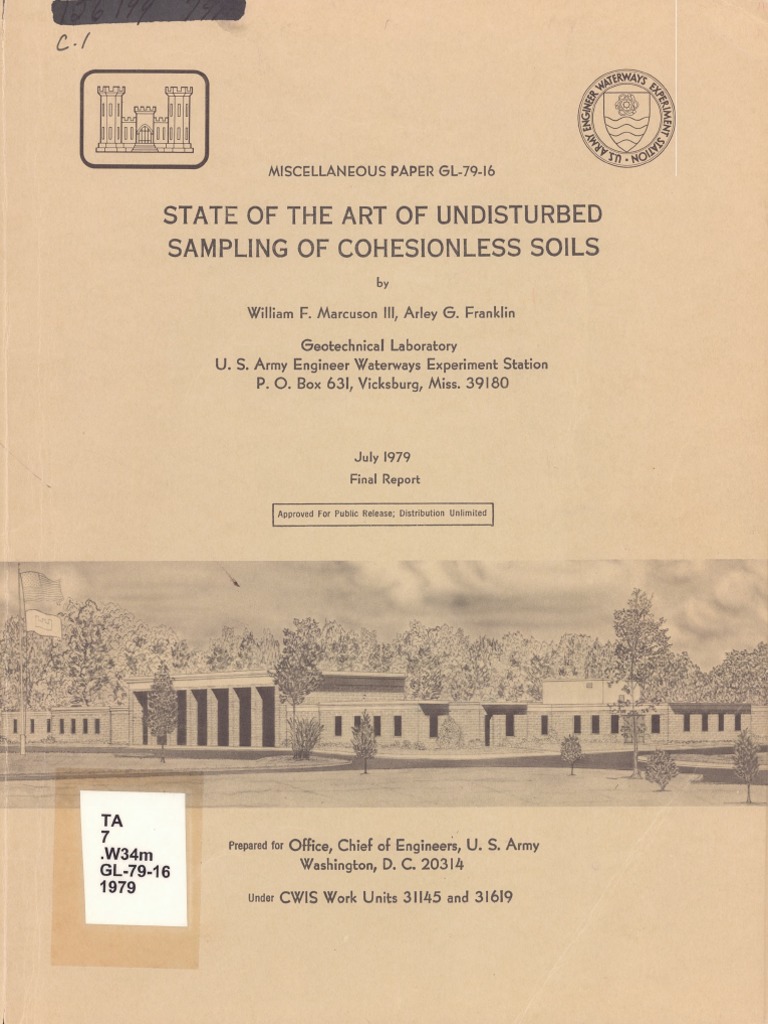 State of The Art of Undisturbed Sampling of Cohesionless Soils | PDF