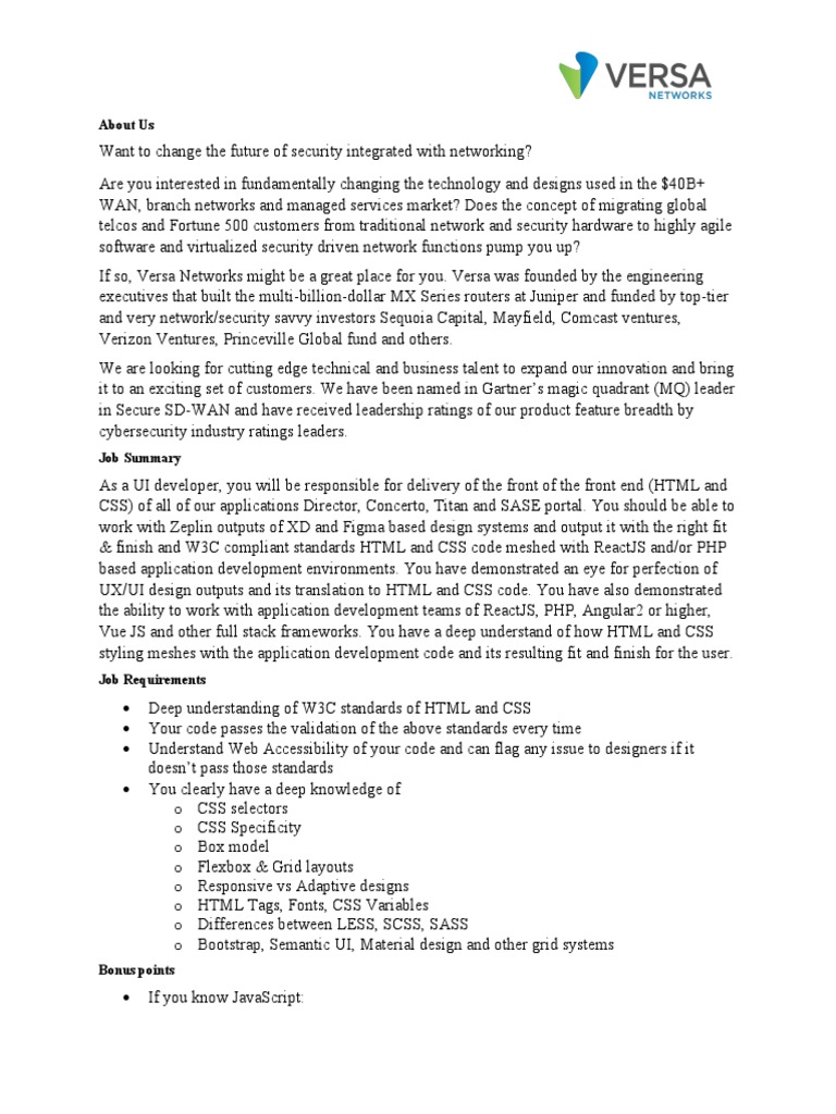 UI Developer (HTML&CSS) PDF | Download Free PDF | Html | Java Script UI Developer (HTML&CSS) PDF | Download Free PDF | Html | Java Script